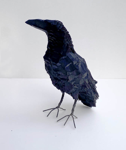 Skulptur, korp | Trä